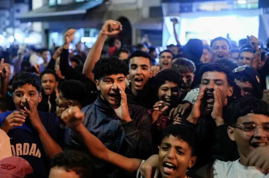 Police vehicle rams into anti-government protesters in Morocco, leaving ...