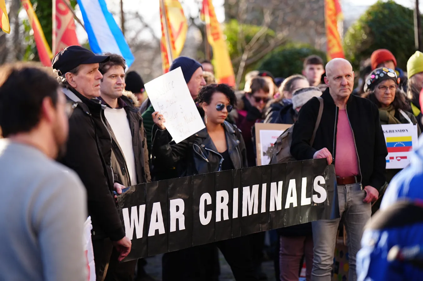 Protesters across Britain demand end to government's complicity in US ...