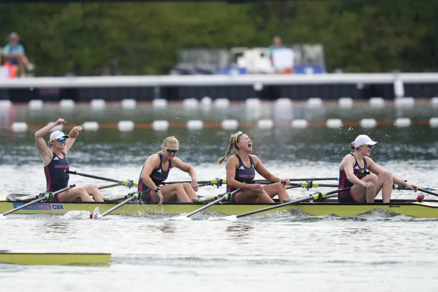 Great Britain’s quadruple sculls women stage a storming finish to ...
